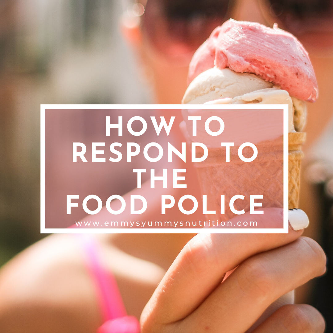 How To Respond To The "Food Police" — Emmys Yummys