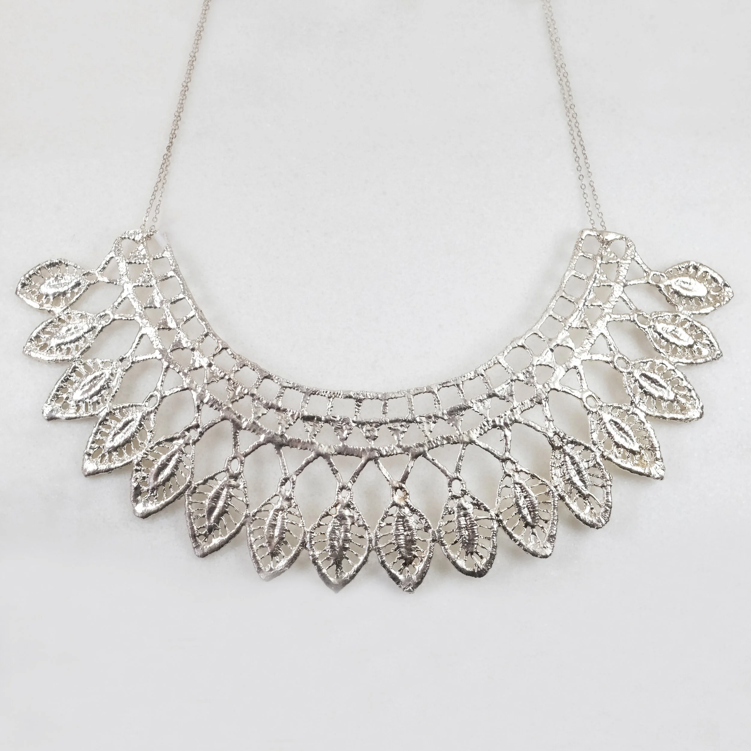 Silver Layered Collar Necklace — Gabrielle Jewelry