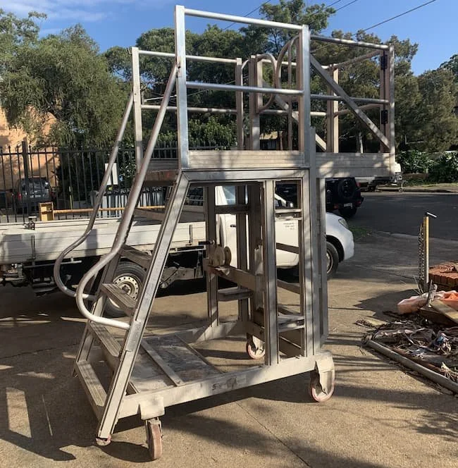 Cantilever Stairs Access Platform Ladder — THE PLANT YARD