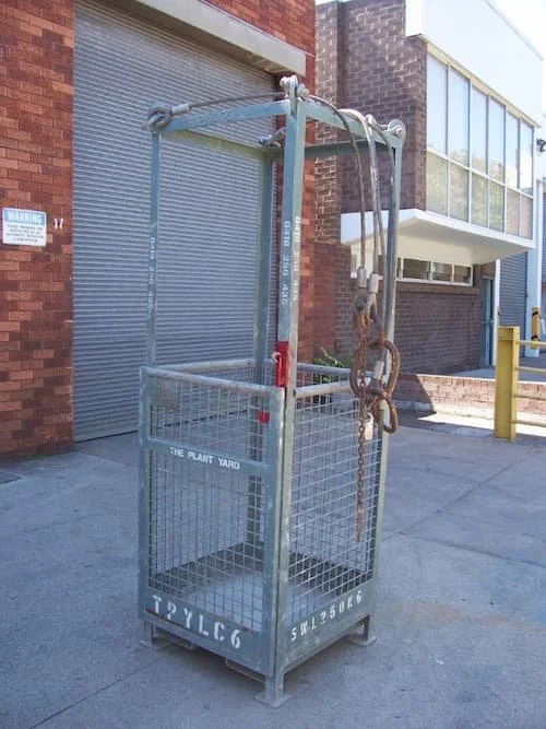 Crane Man Box Hire also known as man buckets. — THE PLANT YARD