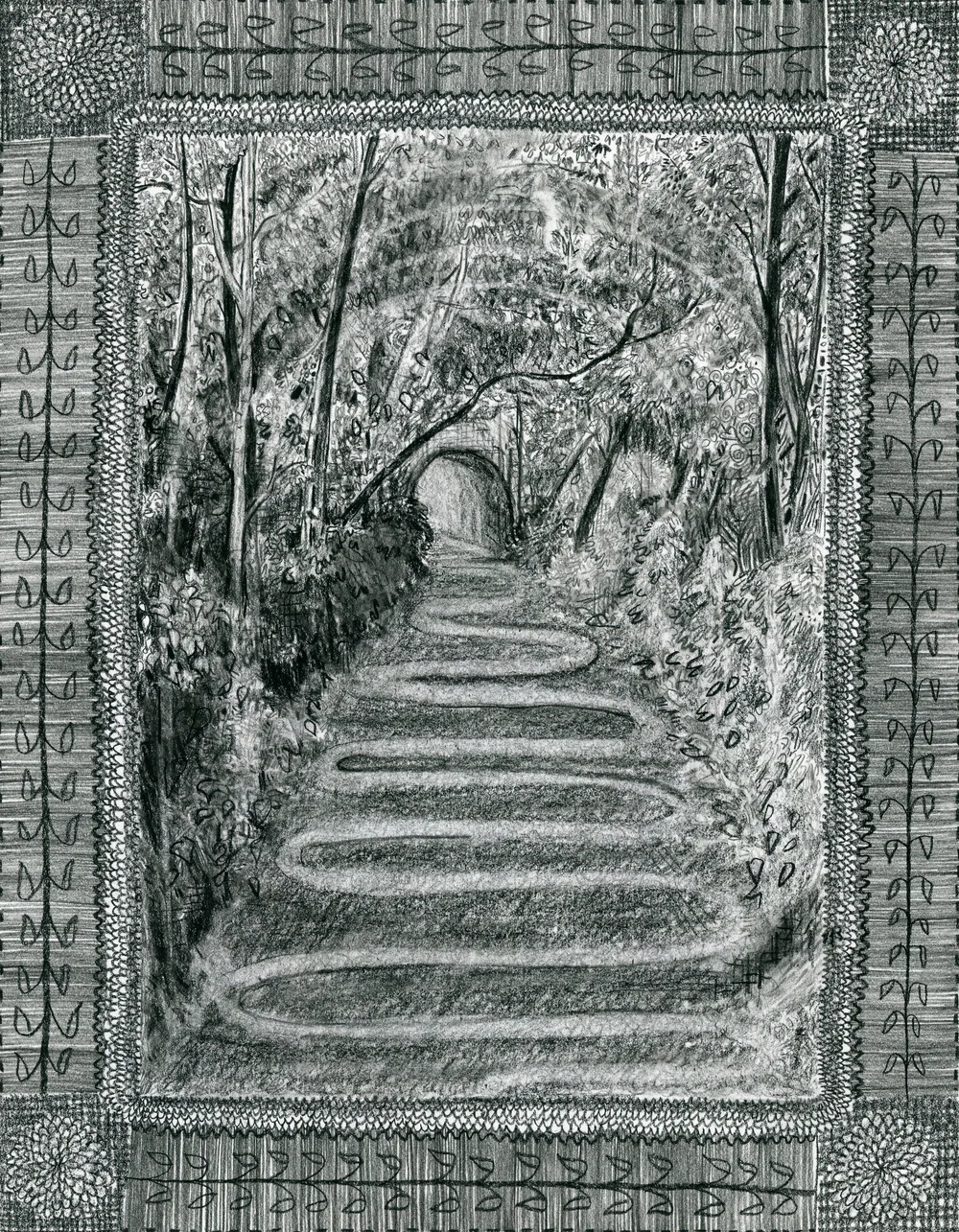 Winding Path Drawing