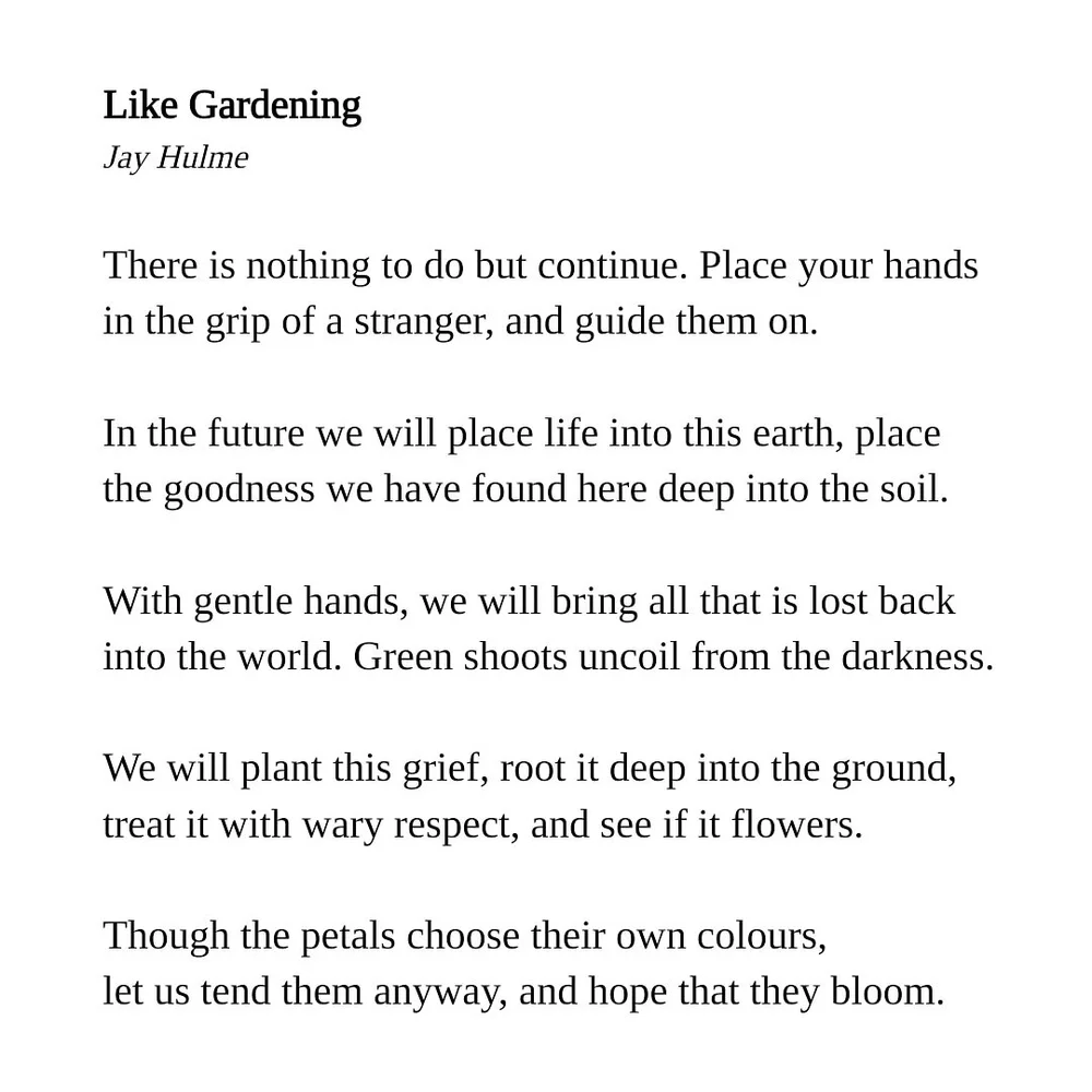 Plague Poems — Jay Hulme