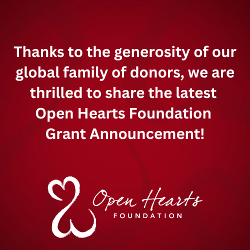 Thank You to the Open Hearts Foundation! — The Children's Lifesaving ...