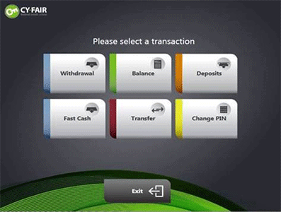 USING THE DRIVE-THRU ITM — Cy-Fair FCU