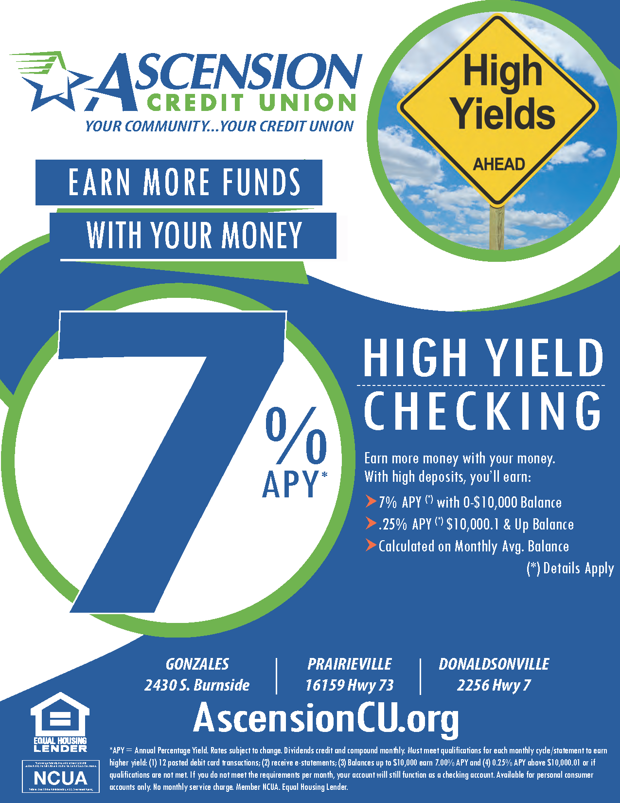 Ascension Credit Union: Gonzales Banking, Loans, & Savings