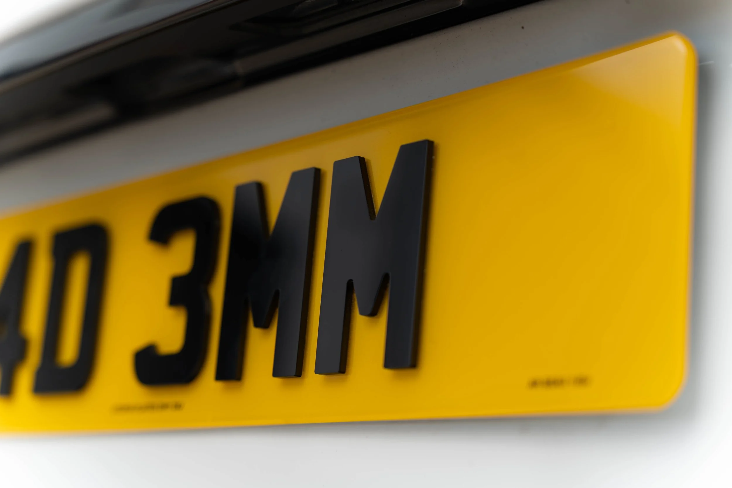 4D 3mm Laser Cut Acrylic Number Plates Fully Road Legal Utopia