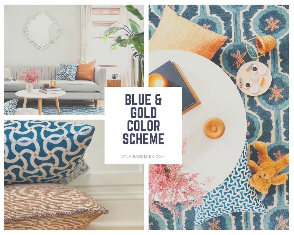 Blue and Gold Color Scheme — dvd Interior Design - Deborah von Donop
