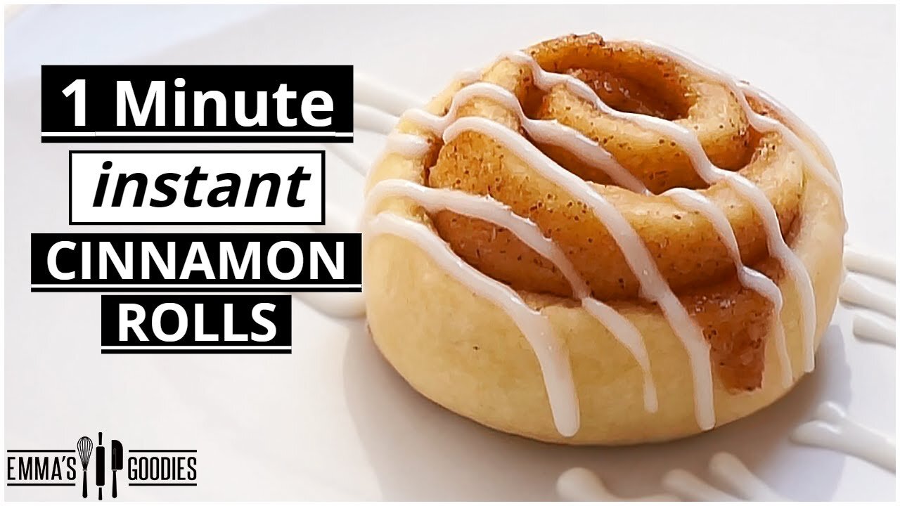 1 Minute Microwave Cinnamon Roll