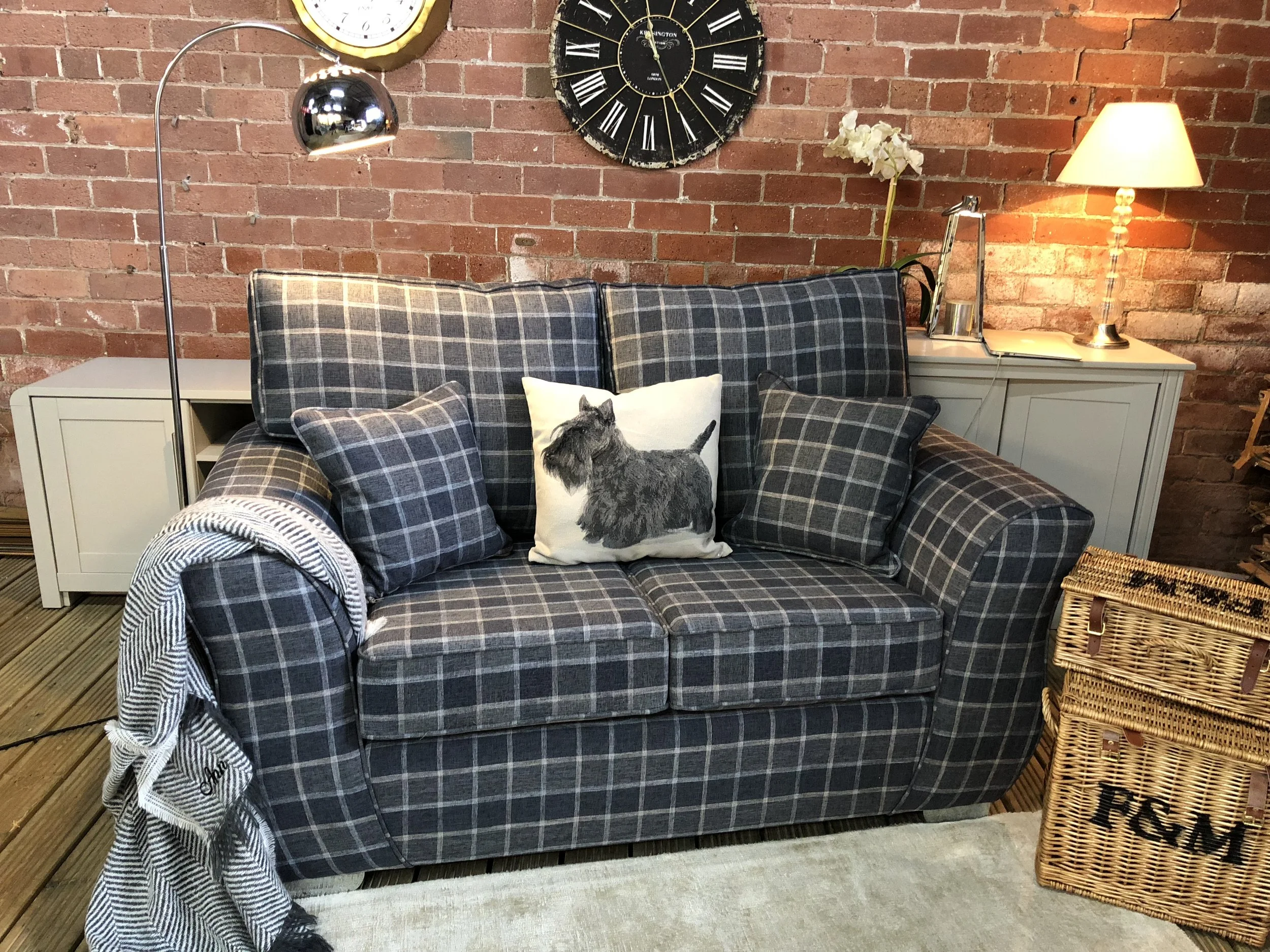 Tartan Check Sofas | Baci Living Room
