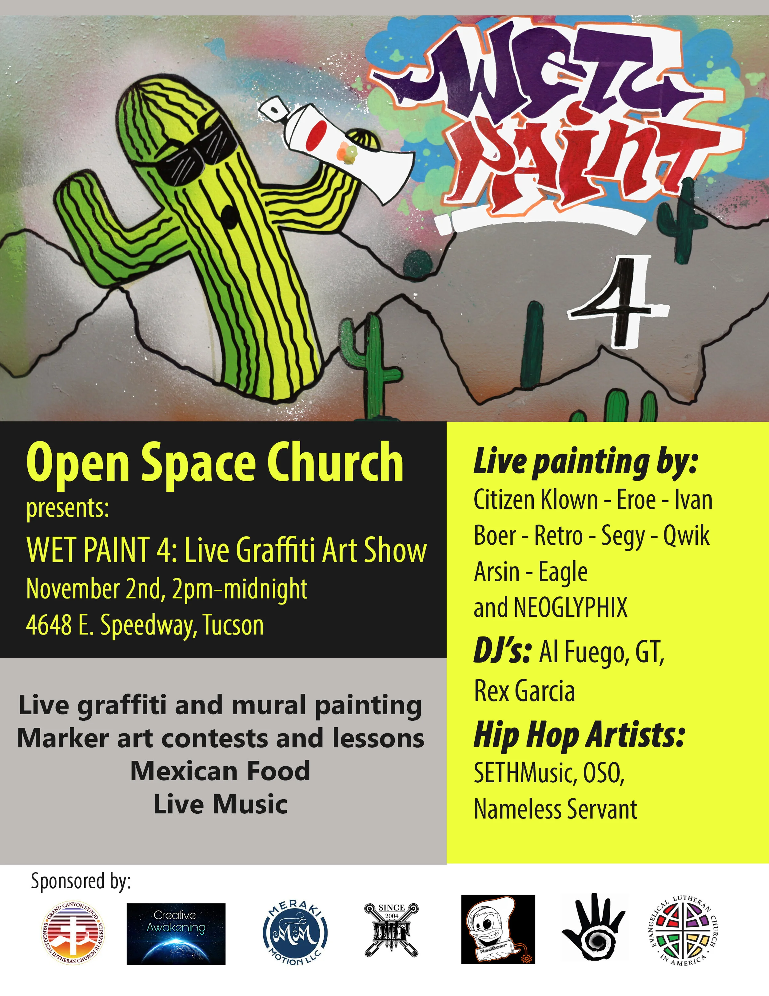 Open Space Church hosts Wet Paint 4, live graffiti art show — Grand ...