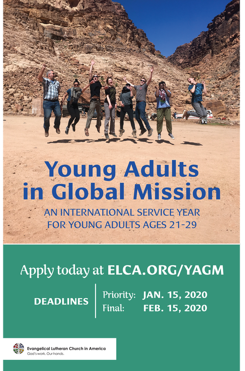 Applications for the ELCA’s Young Adults in Global Mission (YAGM ...
