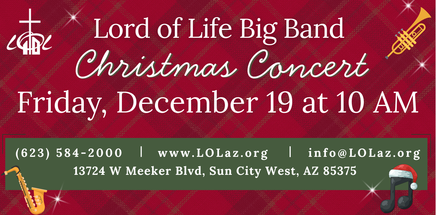 Celebrate the Season at the Lord of Life Big Band Christmas Concert in ...