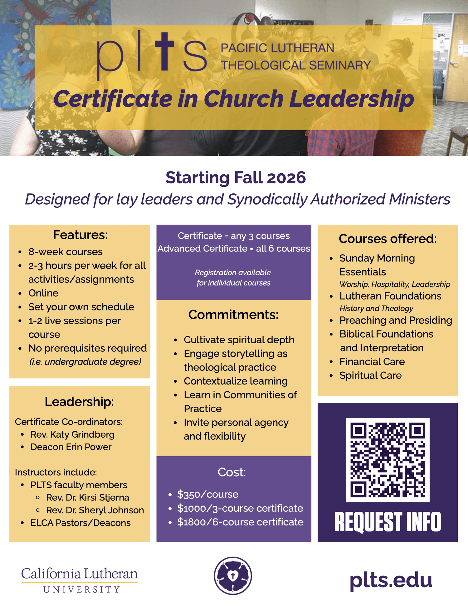New PLTS Certificate in Church Leadership Launches This Fall — Grand ...