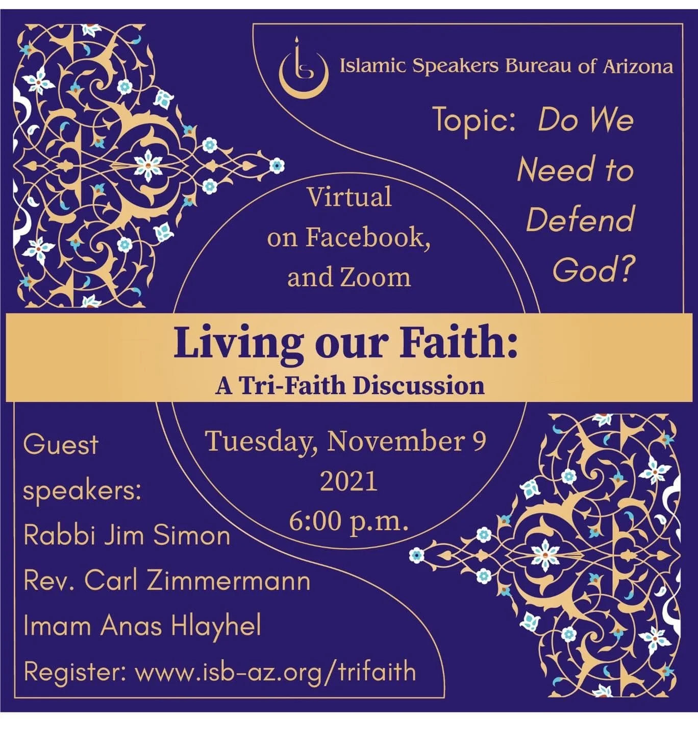 Speakers announced for Tri-Faith Discussion — Grand Canyon Synod of the ...