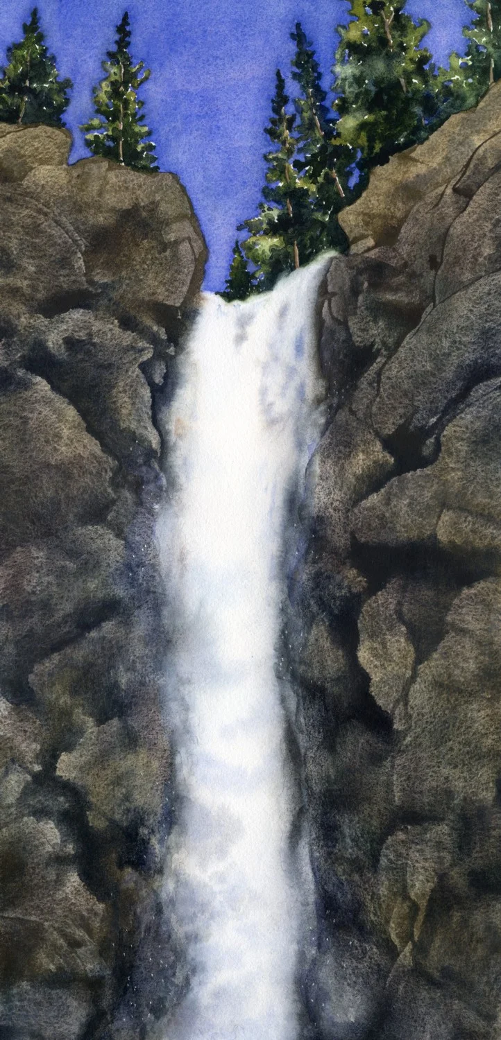 Watercolor - Treasure Falls by Lorraine Watry — Lorraine Watry Studio