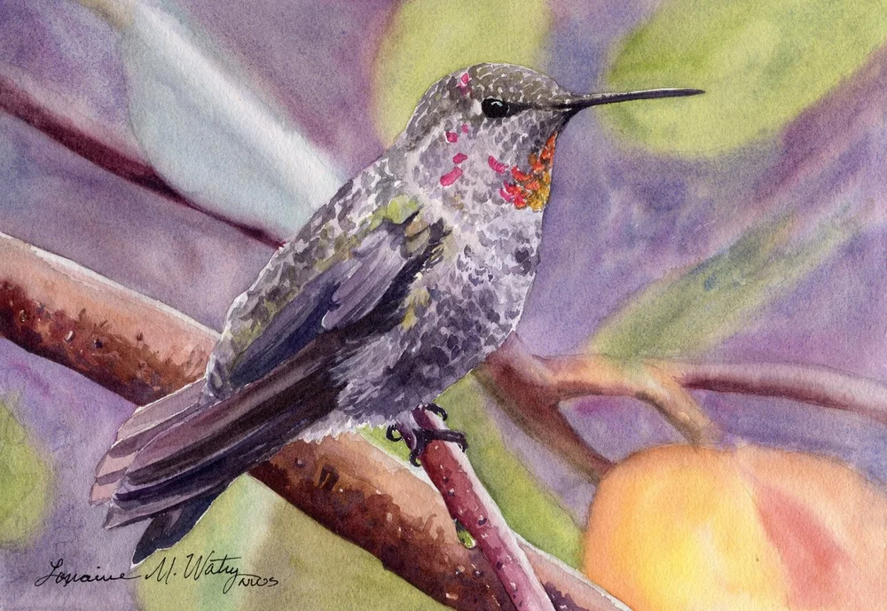 Watercolor - Anna's in Autumn by Lorraine Watry — Lorraine Watry Studio