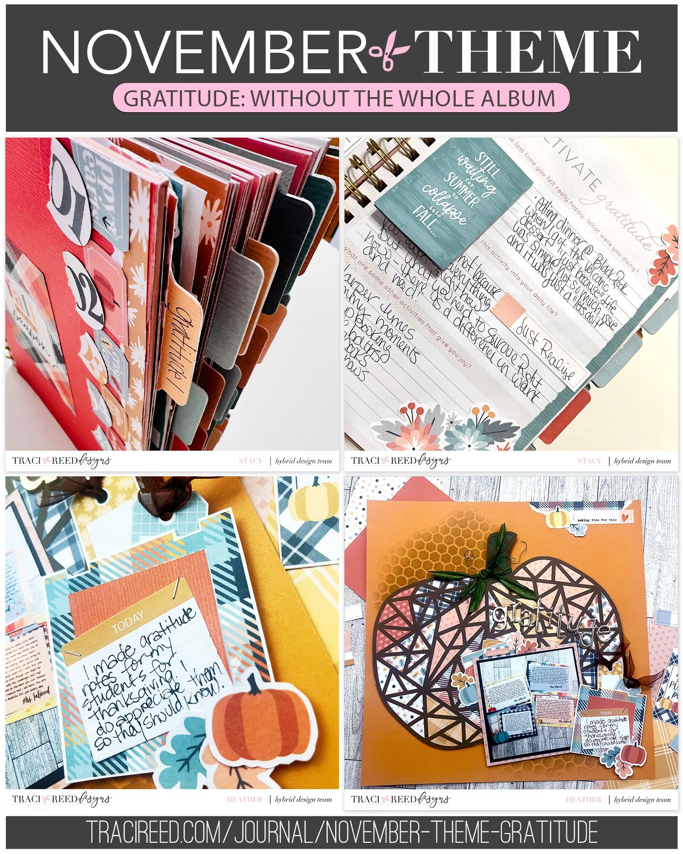 November Theme: Gratitude — Traci Reed Designs
