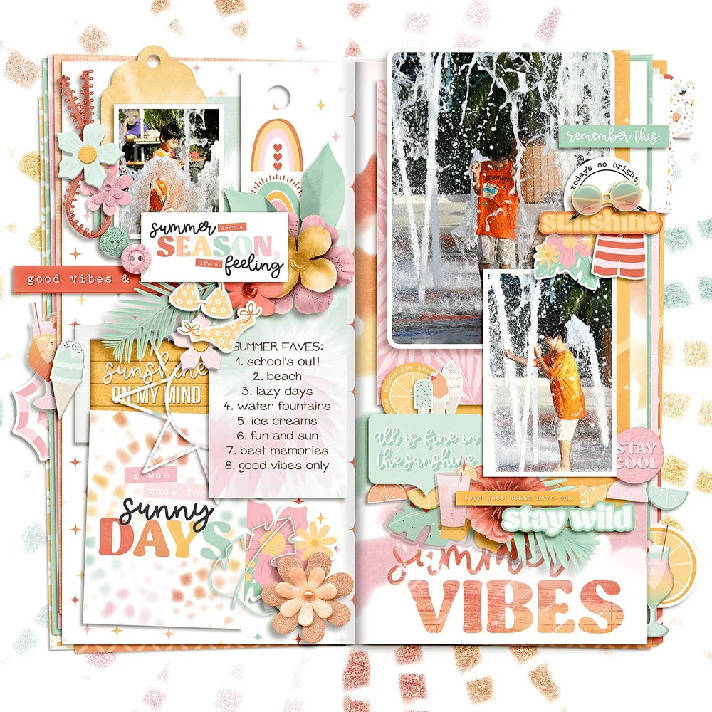 Introducing the Sunkissed Digital and Printable Scrapbook Collection by Traci Reed — Traci Reed ...