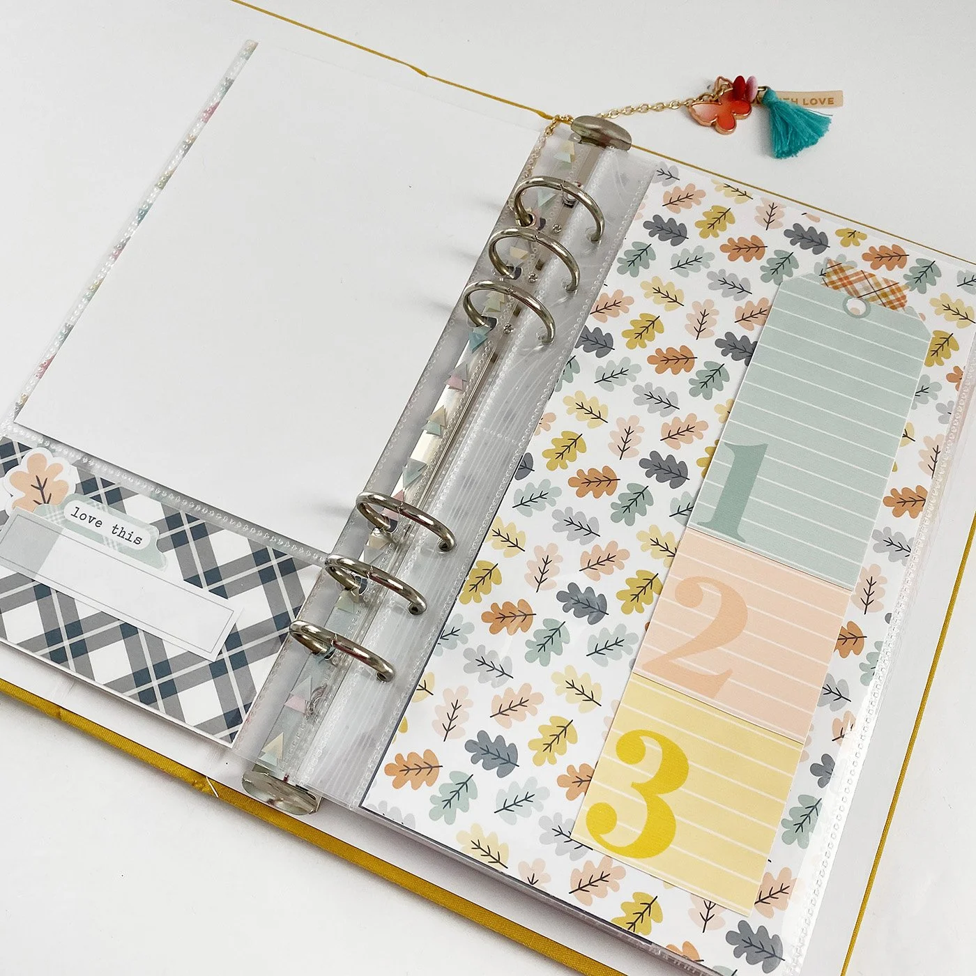 Gratitude Album Foundation Pages by Theresa Using the Goldenrod ...