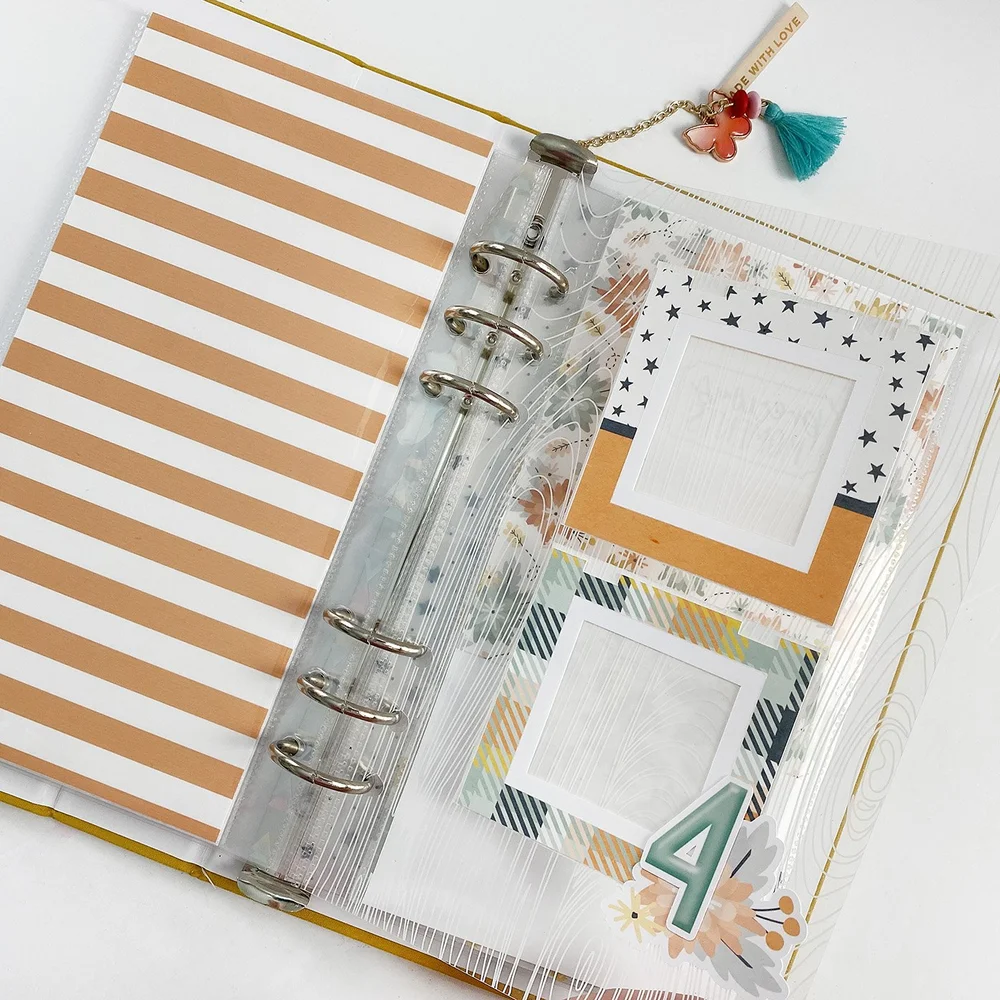 Gratitude Album Foundation Pages by Theresa Using the Goldenrod ...