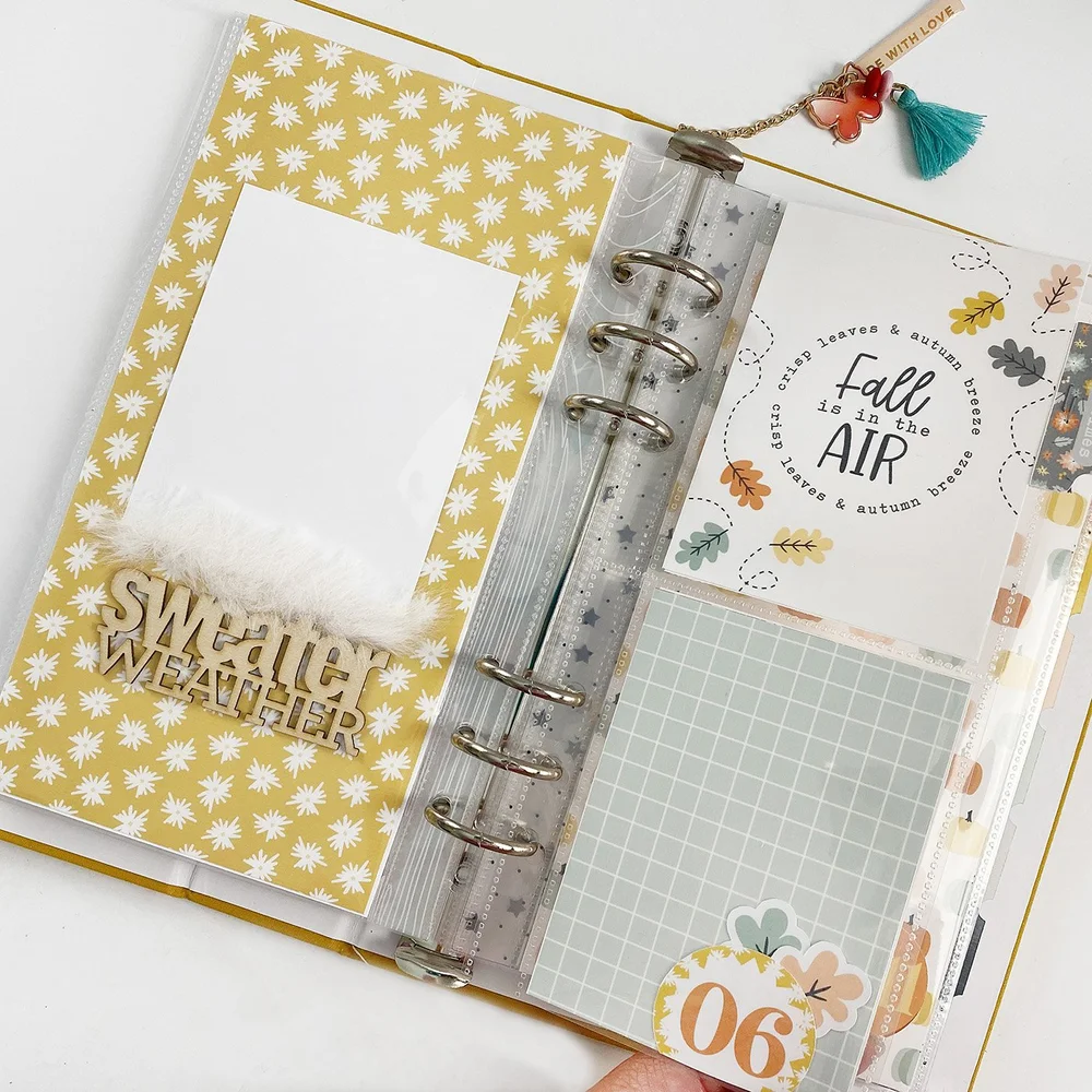 Gratitude Album Foundation Pages by Theresa Using the Goldenrod ...