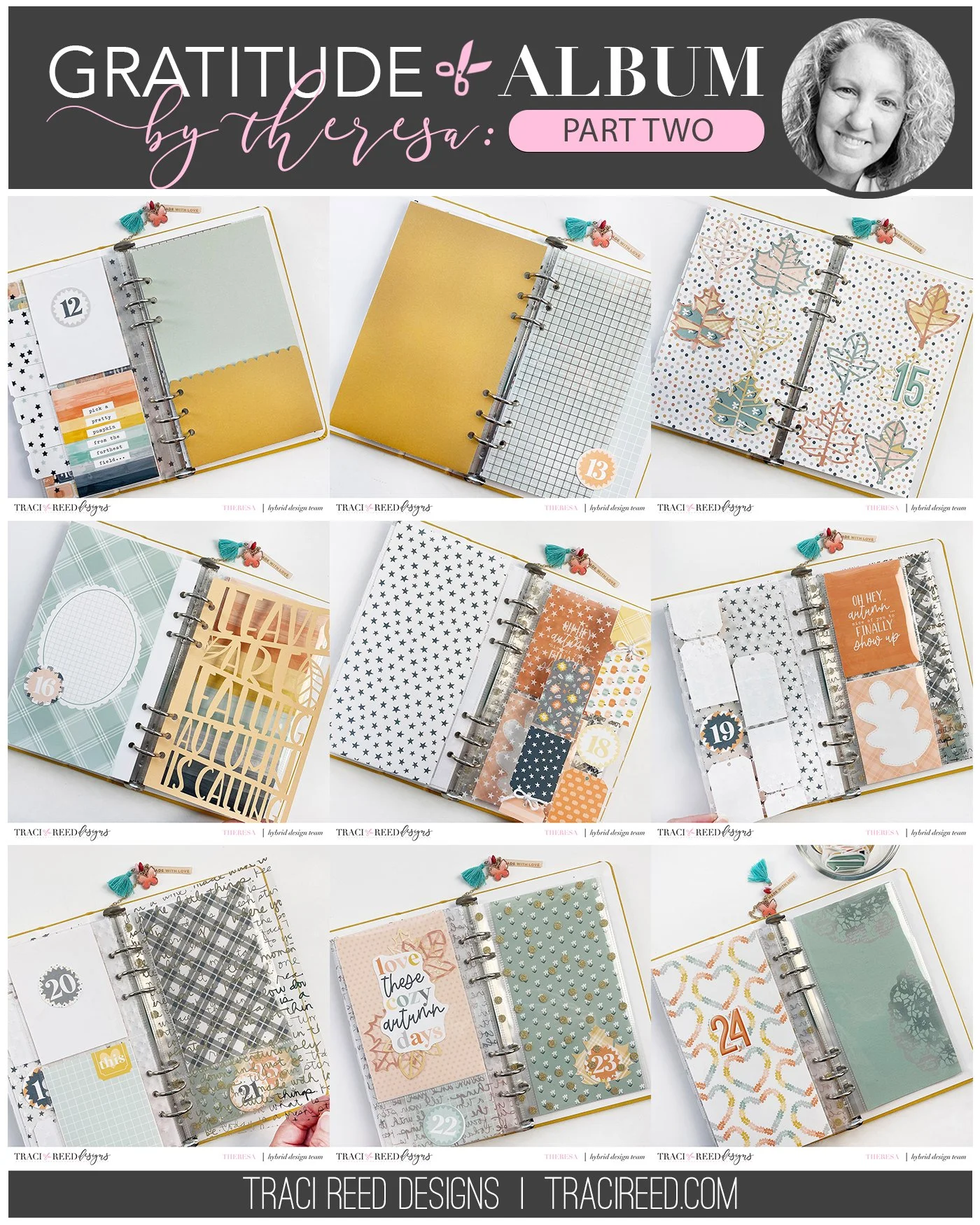 Gratitude Album Foundation Pages Part 2 by Theresa Using the Goldenrod ...