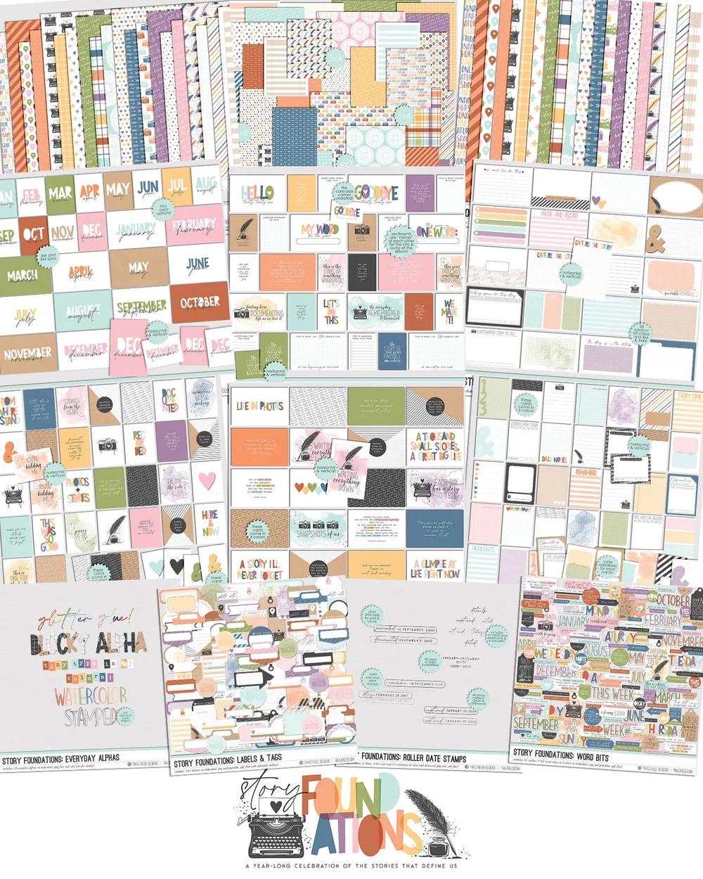 Introducing the Story Foundations Digital and Printable Scrapbook ...