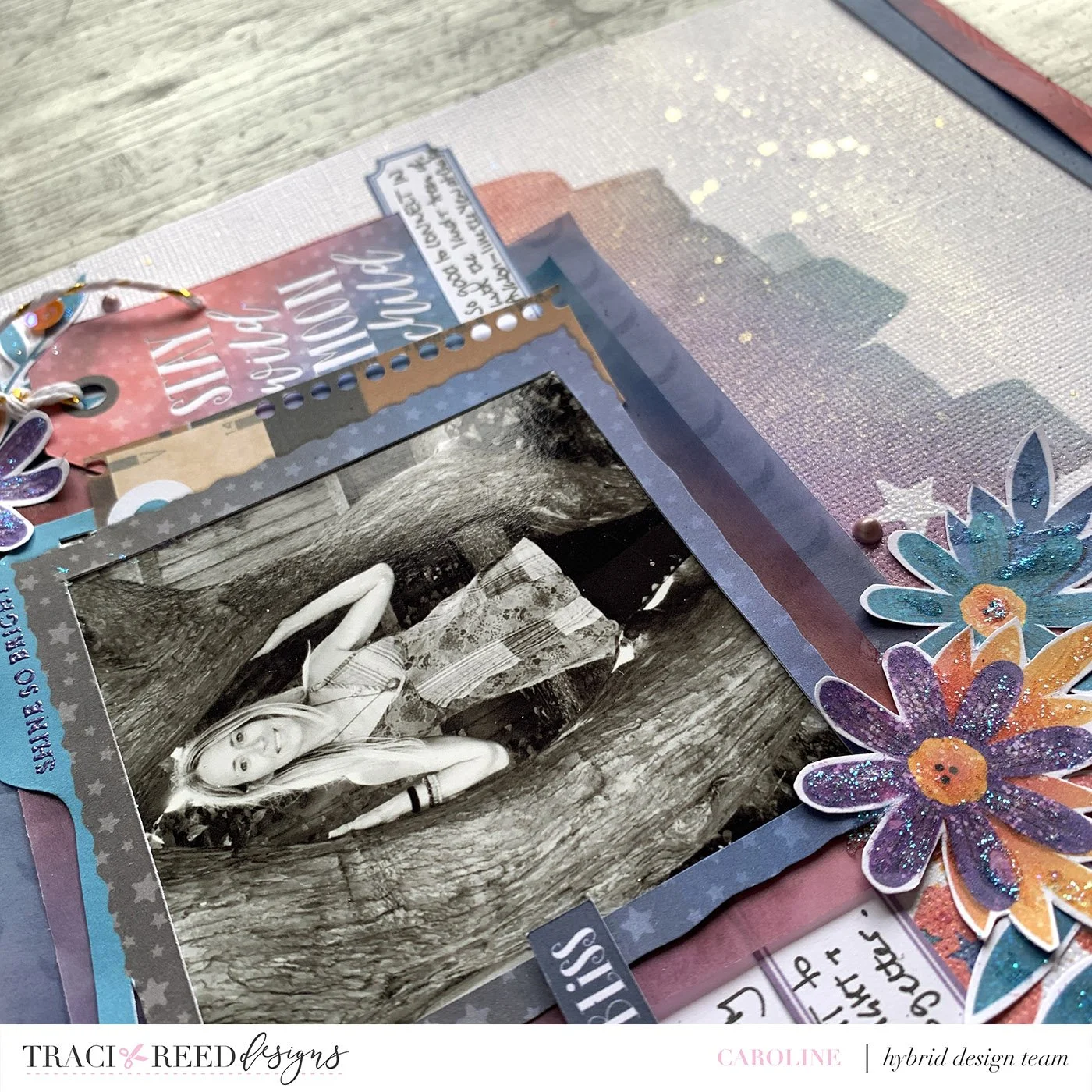 Six Ways To Add Sparkle To Your Pages with Caroline — Traci Reed Designs