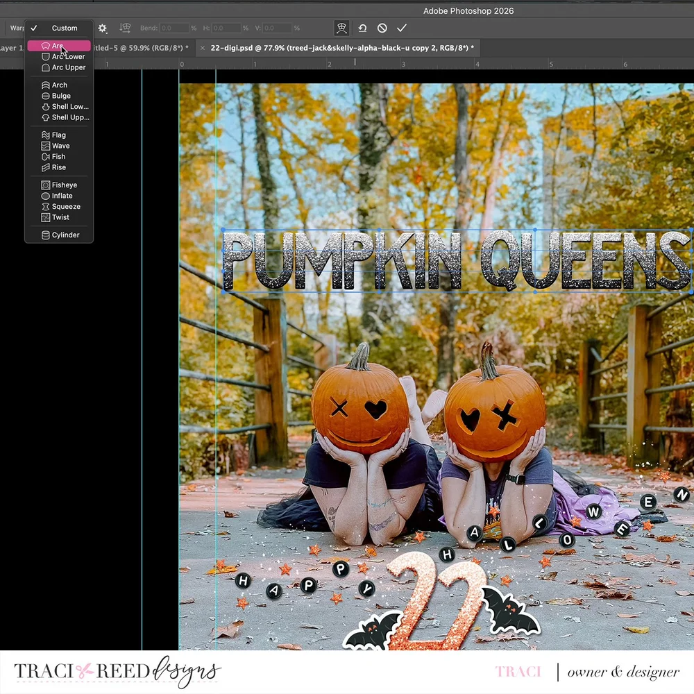 Digital Tutorial: Create an Arched Title and Custom Arched Text Box in ...
