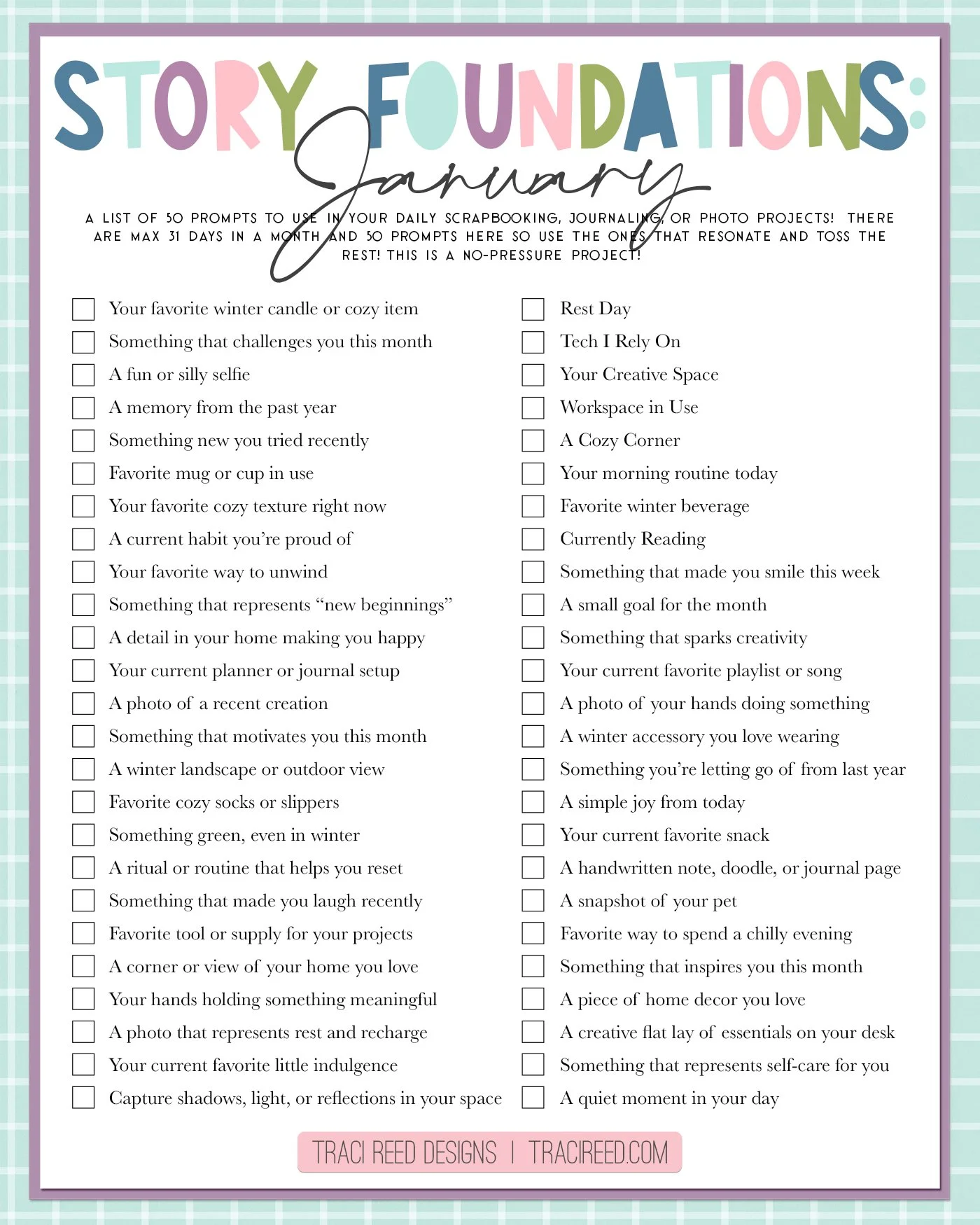 Refresh Your Memory Keeping in January with these 50 Story Prompts ...