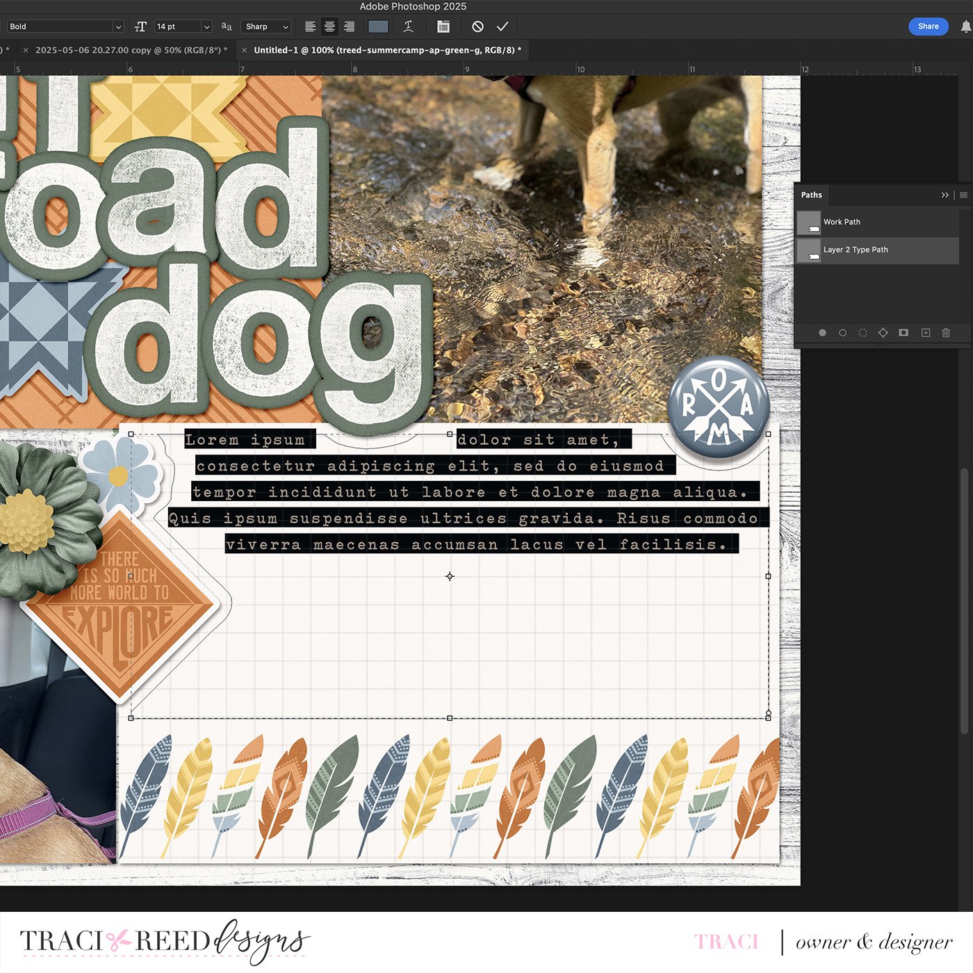 Tutorial: Simple Custom Text Boxes in Photoshop — Traci Reed Designs