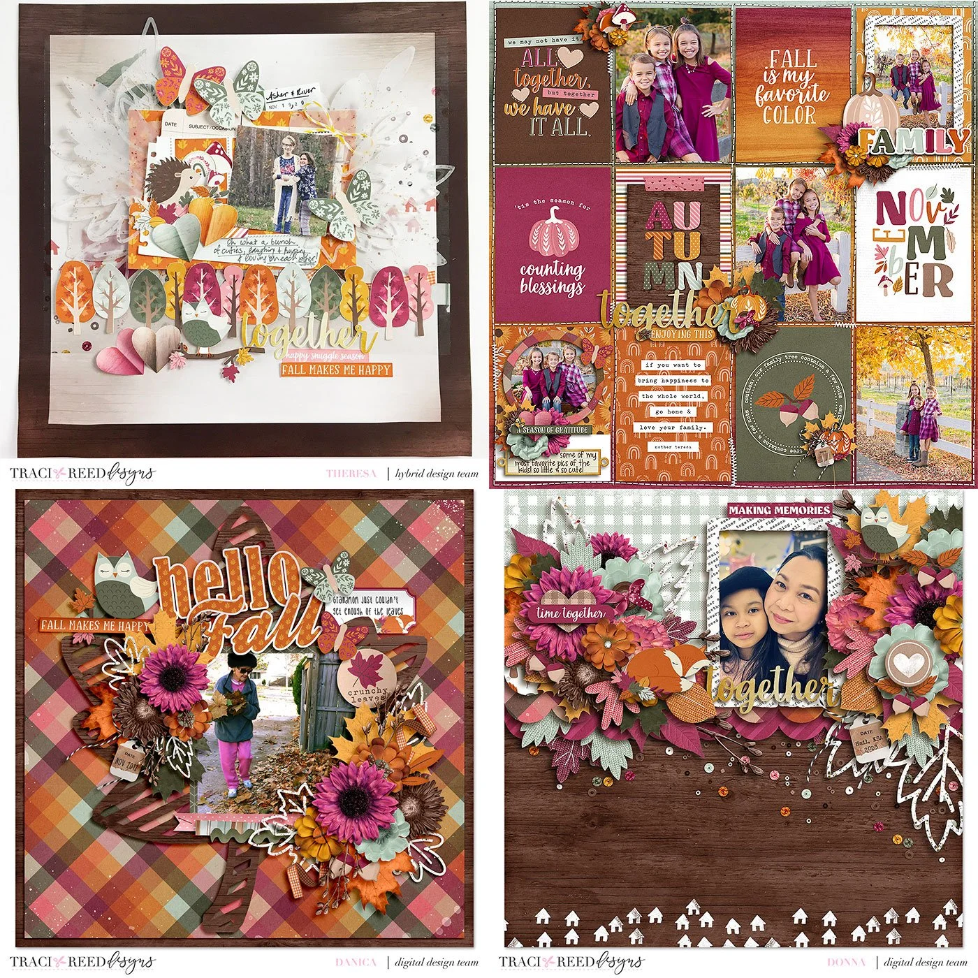 Introducing the Bountiful Digital and Printable Scrapbook Collection by ...