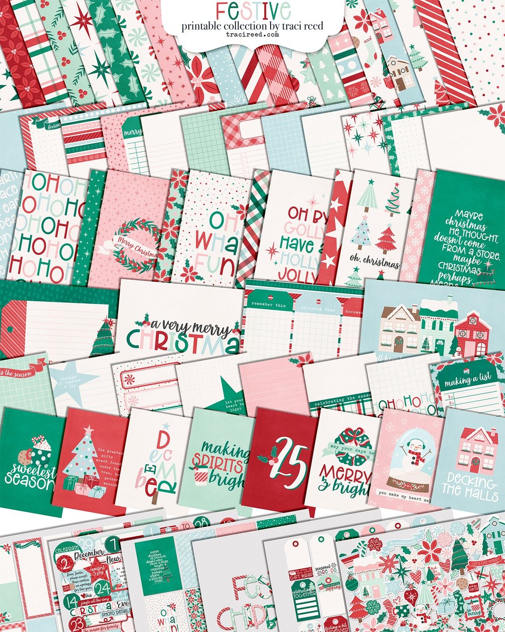 Introducing the Festive Digital and Printable Scrapbook Collection by ...
