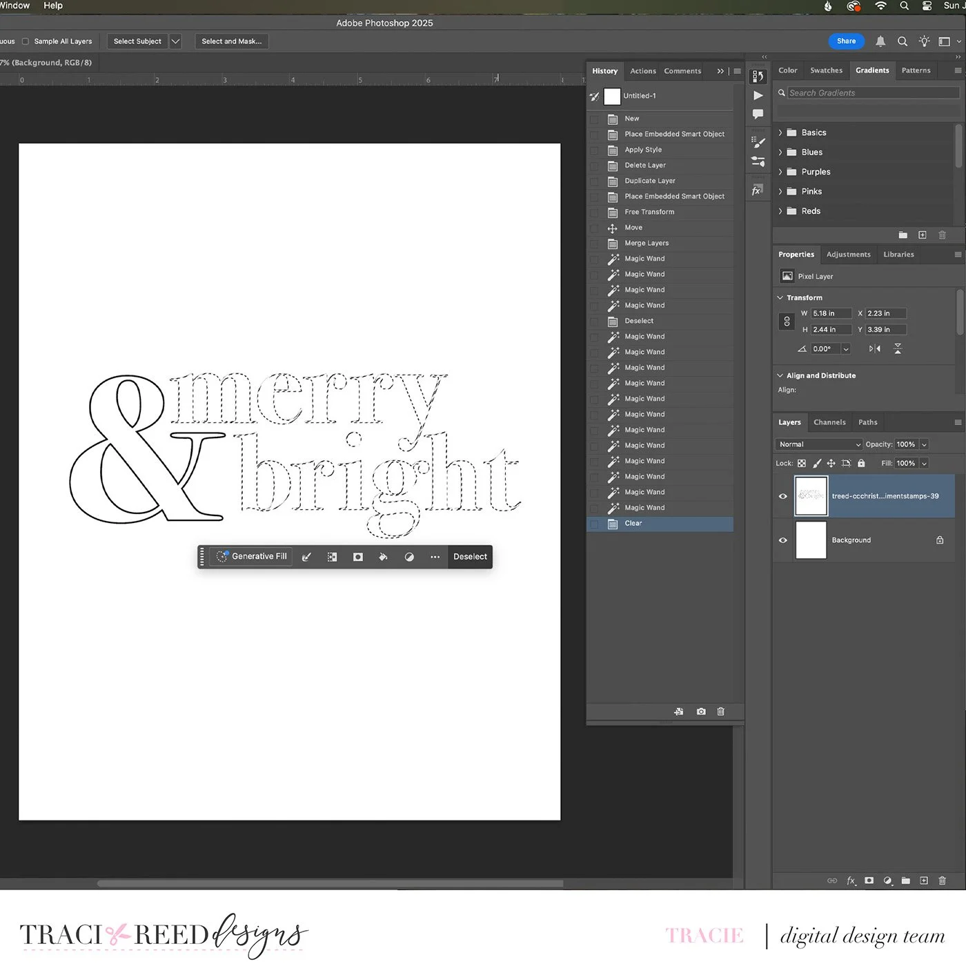 Tutorial: Using Digital Stamps To Make Cut Out Titles in Photoshop ...
