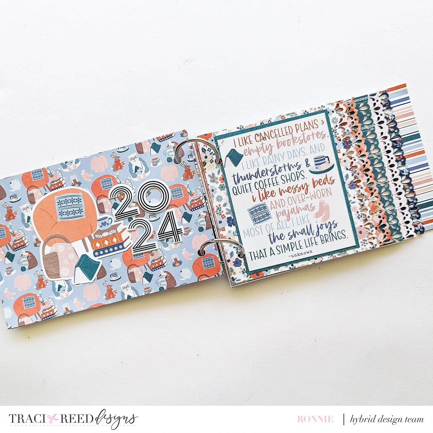 Making a Staggered Mini Album using 6x4 Patterned Cards with Ronelia ...