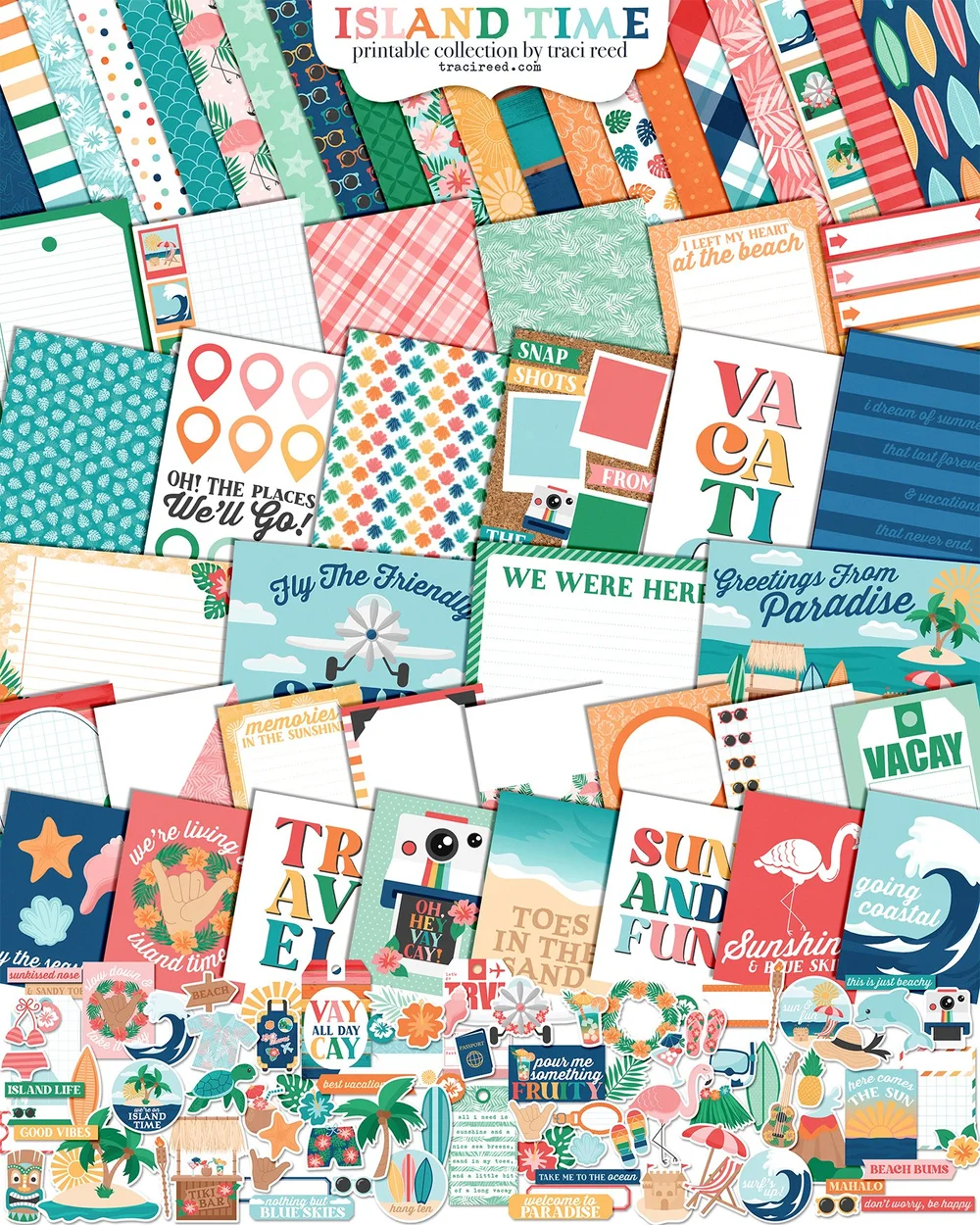 Introducing the Island Time Digital and Printable Scrapbook Collection ...