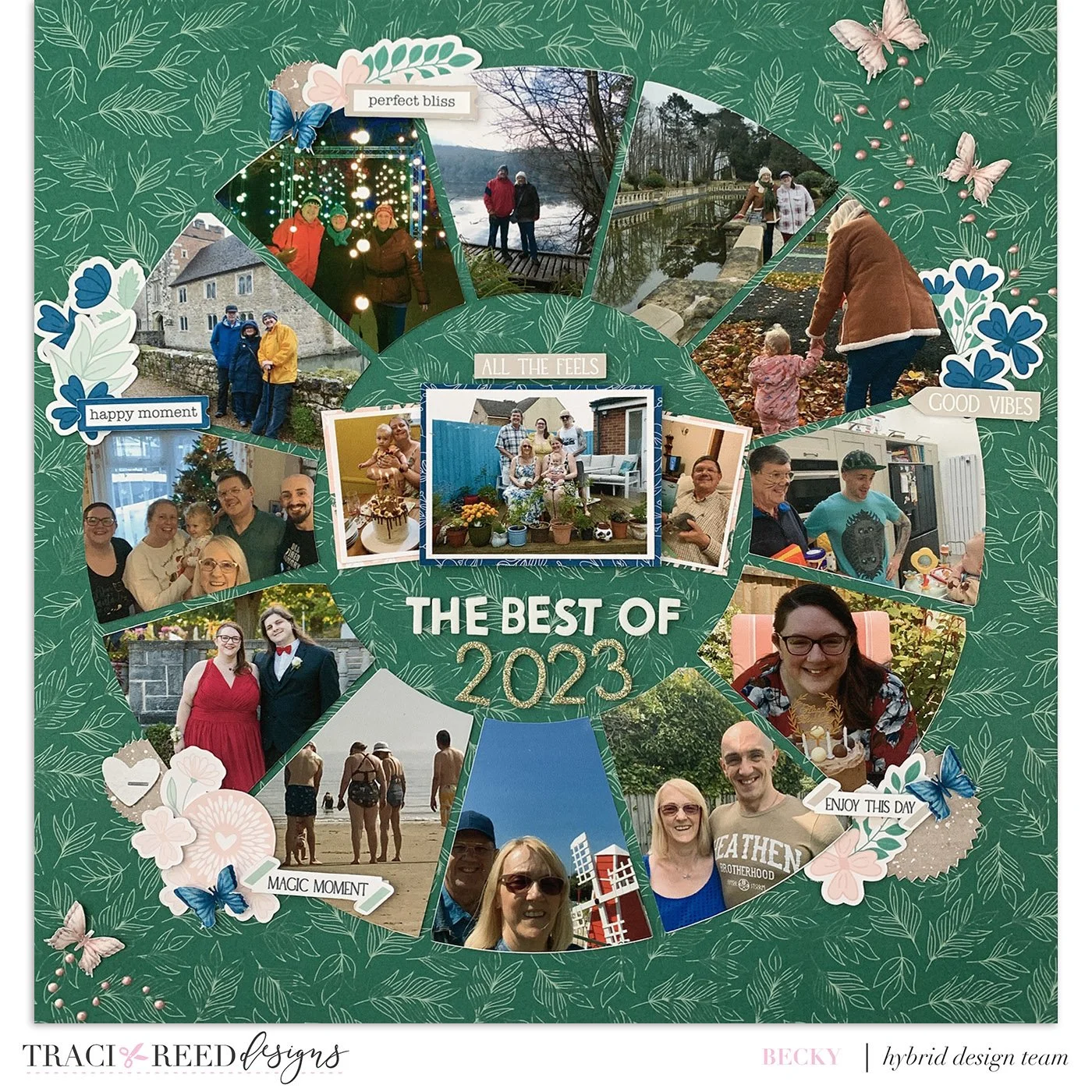 Silhouette Tutorial: Create A Pie Chart Photo Collage with Becky ...