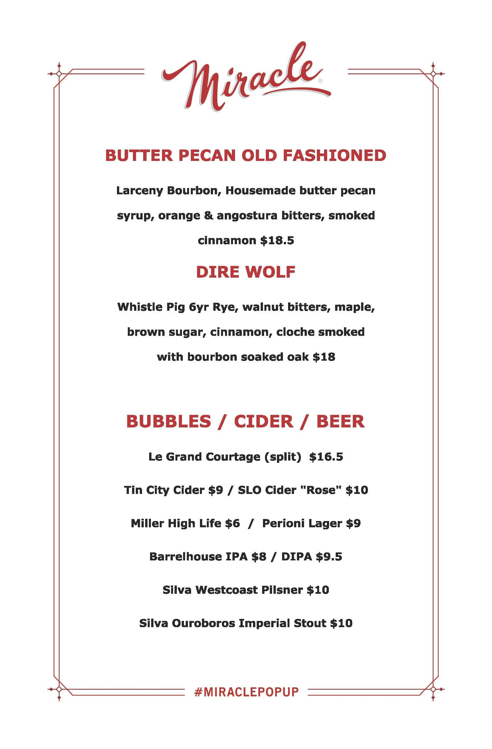 THE DRINKS — Eleven Twenty Two