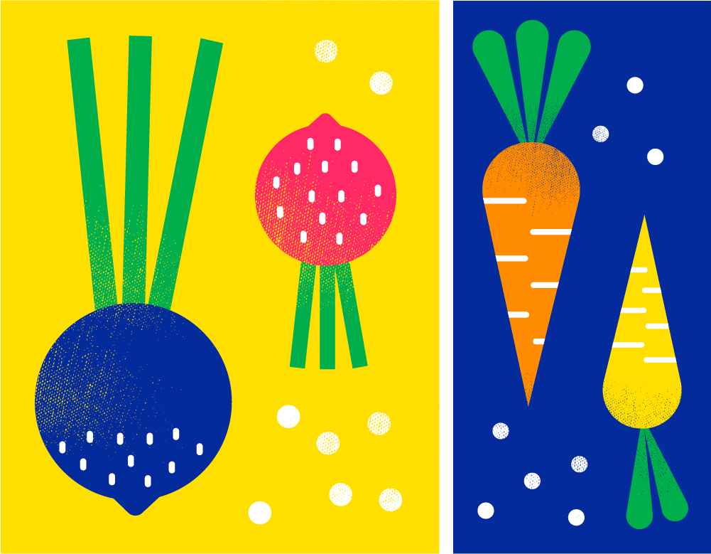 Food Geometry — Vanja Kragulj Illustration