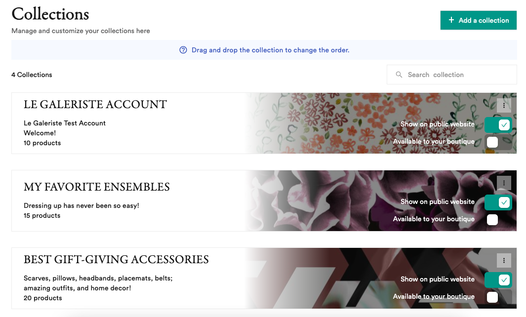 Le Galeriste Artist Portal