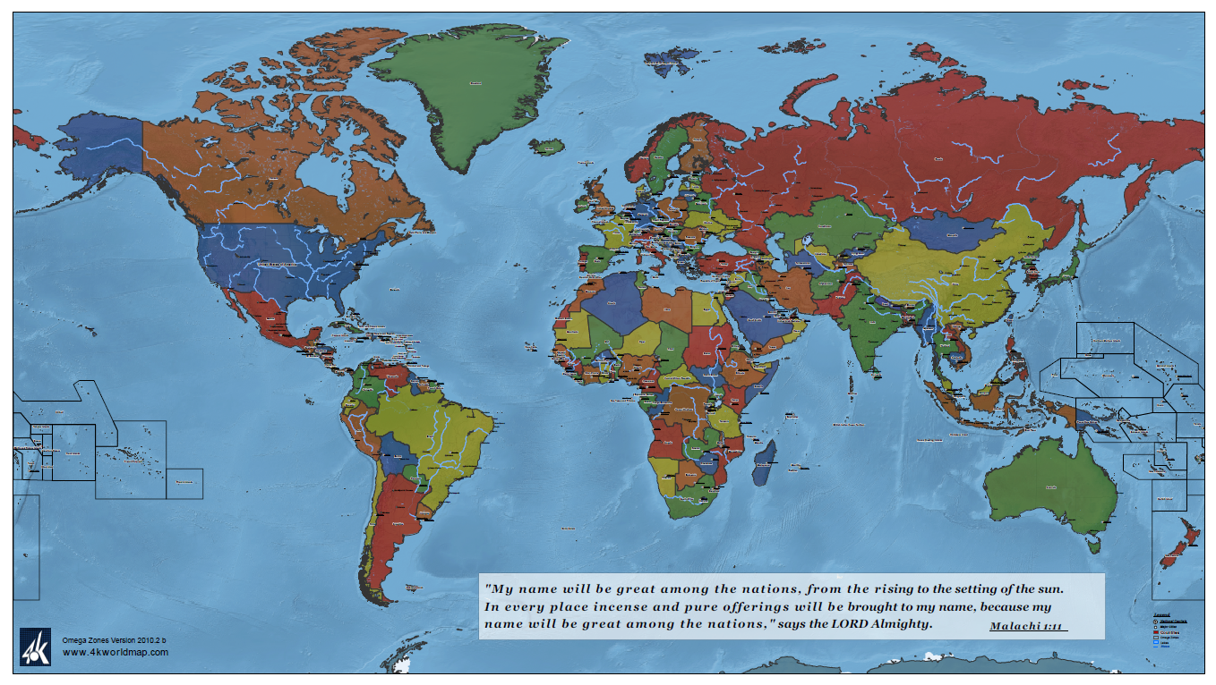 World Maps — 4K Mapping