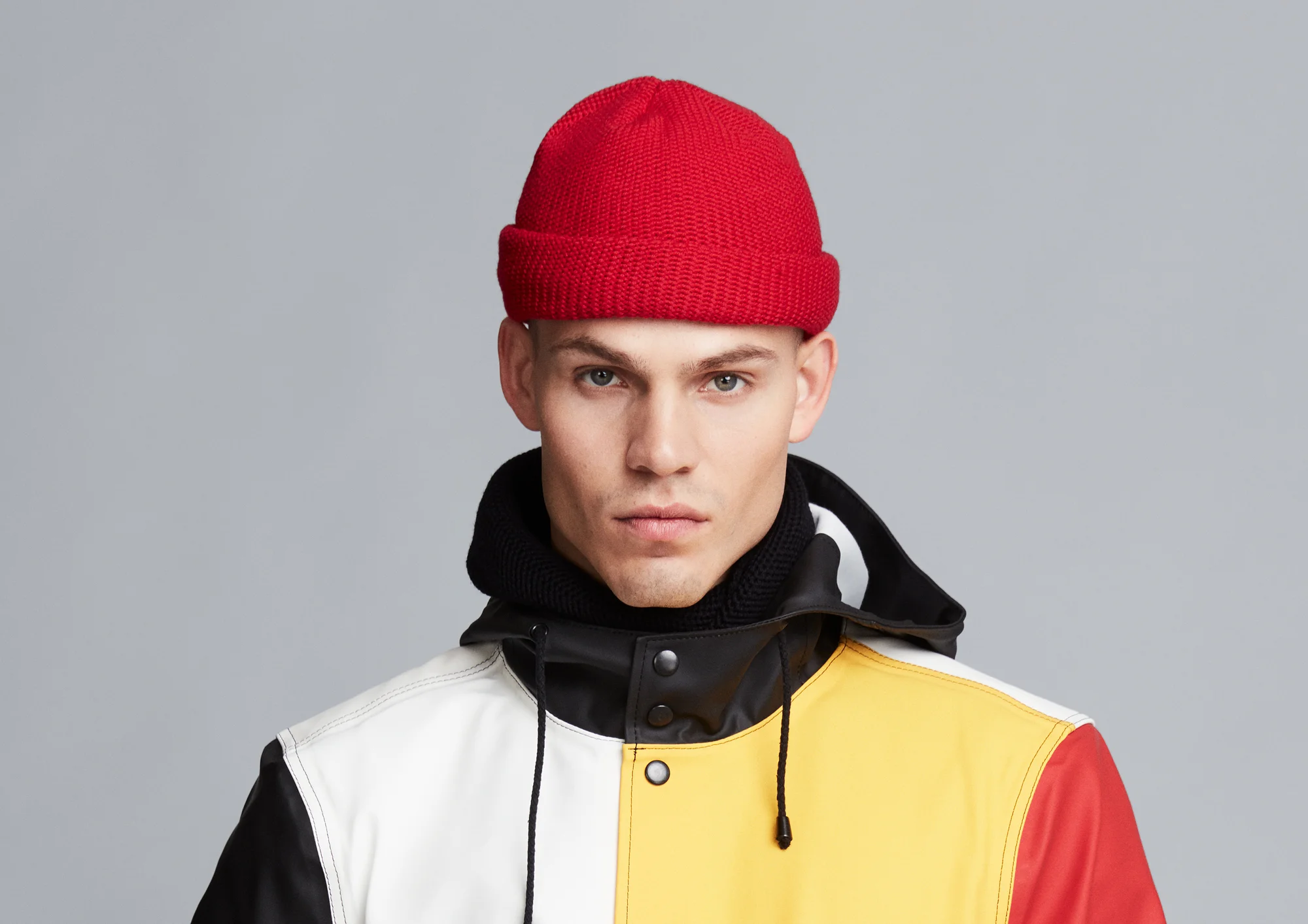 Merino Beanie red — Reykjavik Raincoats