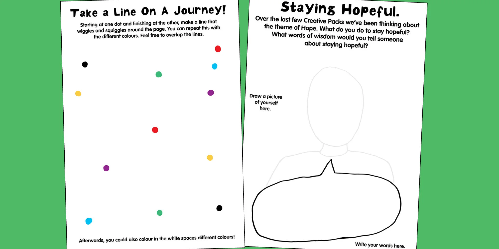 Creative Line Drawings Around Words