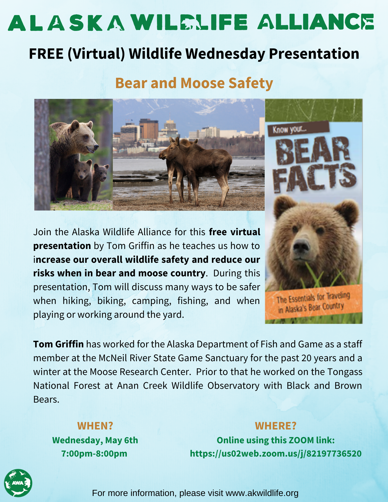 Virtual Wildlife Wednesday: Bear and Moose Safety — Alaska Wildlife ...