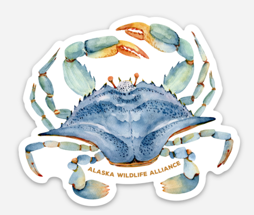 Crab Sticker — Alaska Wildlife Alliance (AWA)