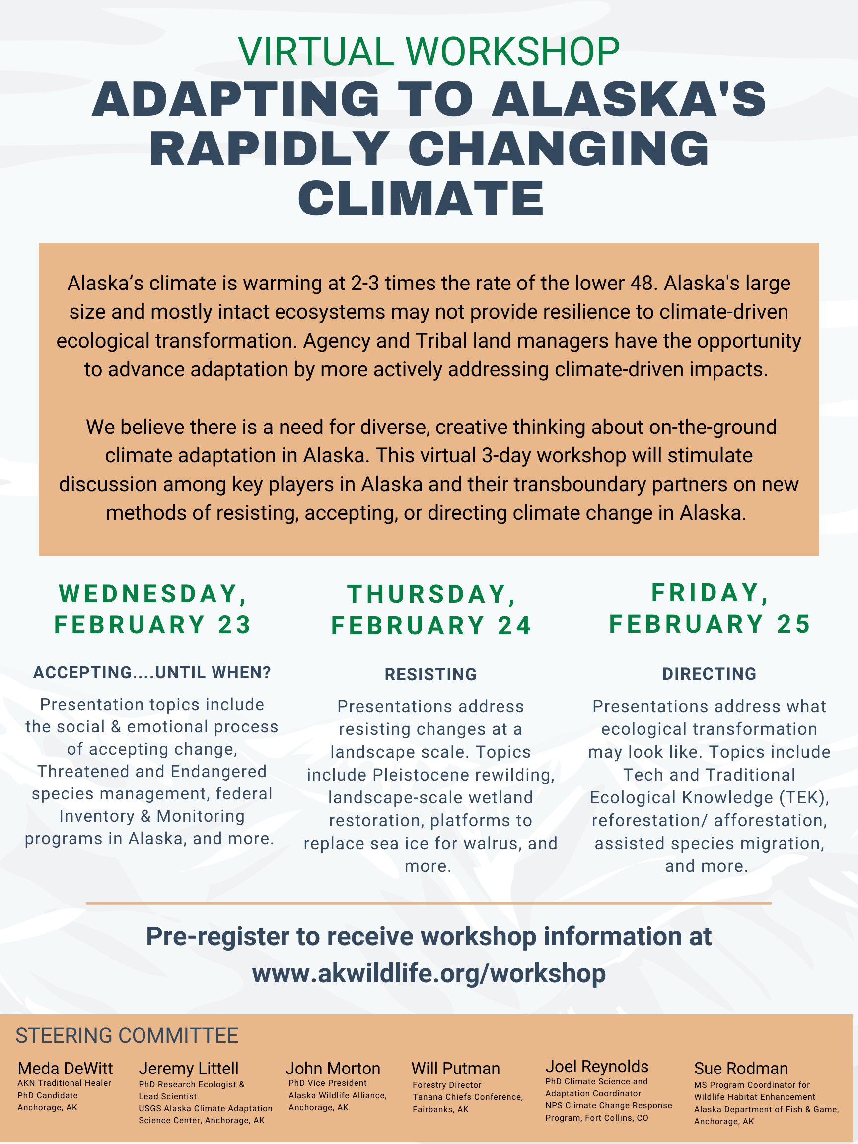 Climate Adaptation Workshop: Approaches to Adapting to Alaska's Rapidly ...