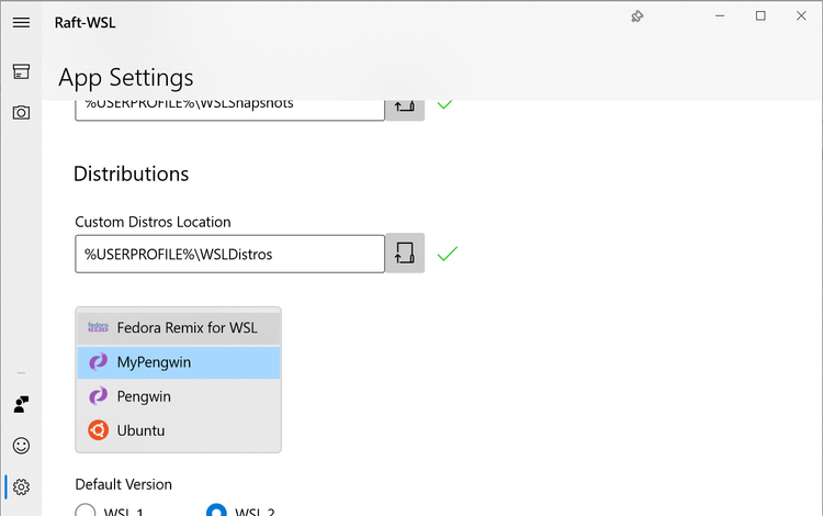 Raft WSL — Whitewater Foundry