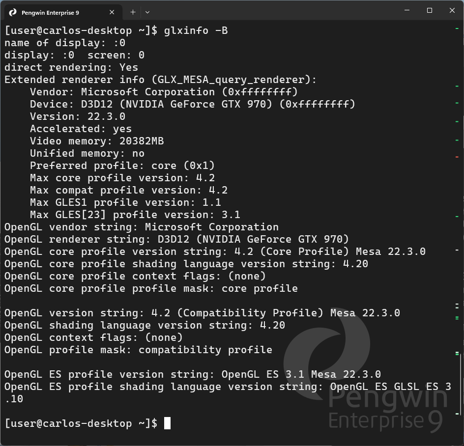 Pengwin Enterprise 8.8 and 9.2 released with OpenGL 4 & GPU video ...