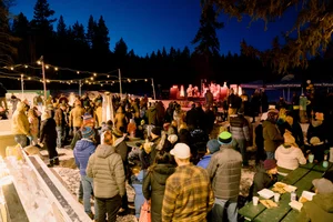 Lake Tahoe Fireworks | Tahoe City Winter Show at SNOWFEST — North Lake ...