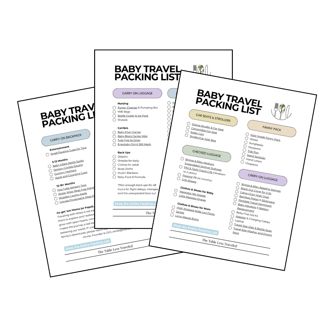 14 Essential Items When Traveling with a Baby